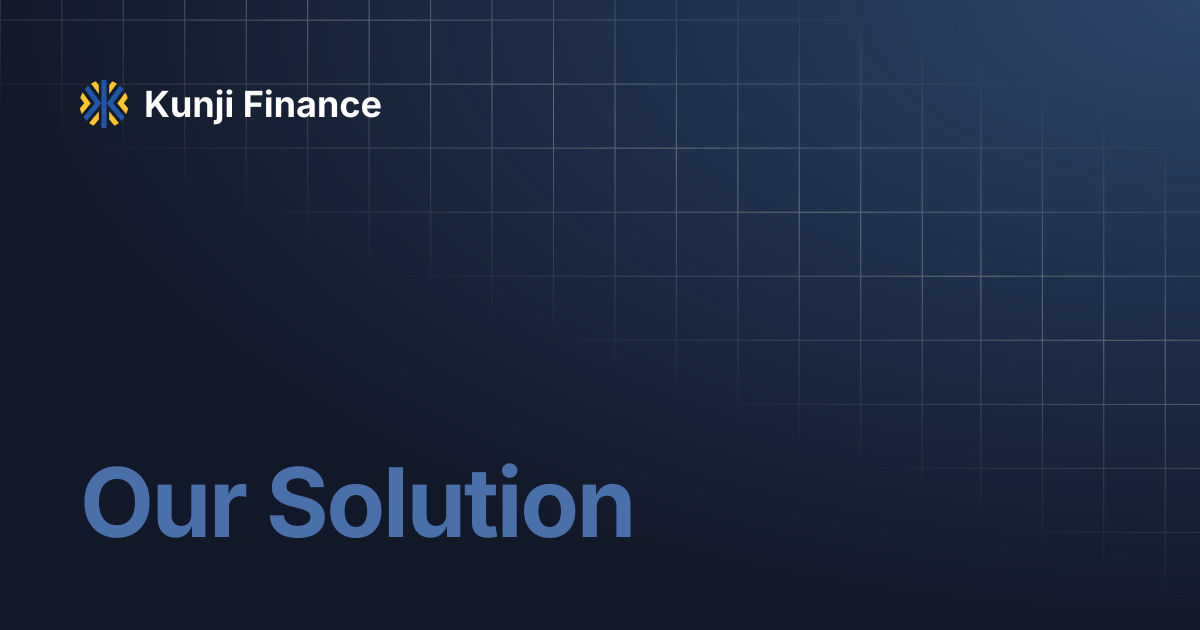 Our Solution | Kunji Finance